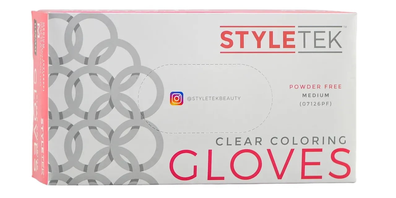 StyleTek Clear Coloring Gloves - Medium - 100 ct - Walmart.com