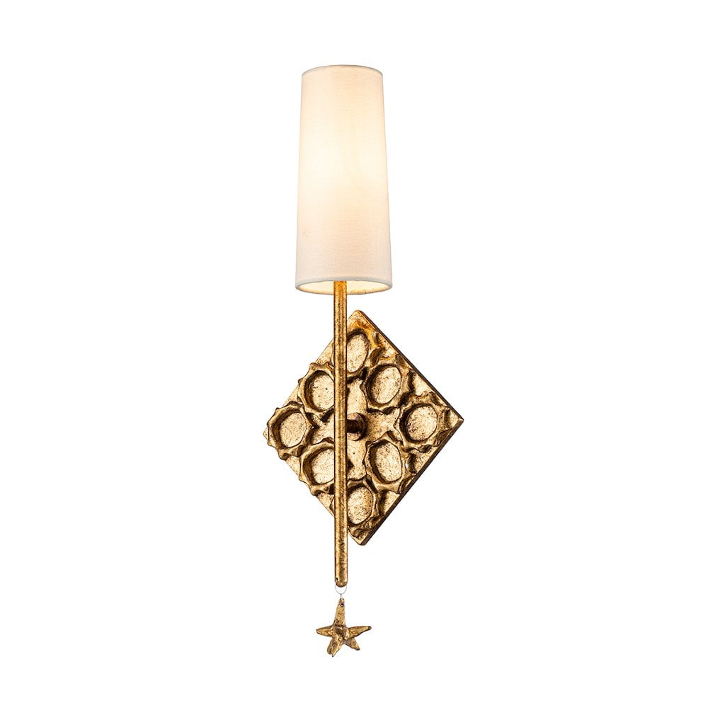 Lucas McKearn Star 1 Light Gold Sconce - Walmart Business Supplies