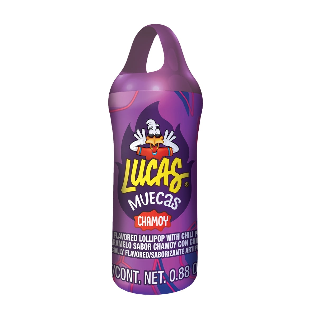 Luca-S Lucas Muecas Chamoy Flavored Lollipop with Chili Powder 0.88 oz ...
