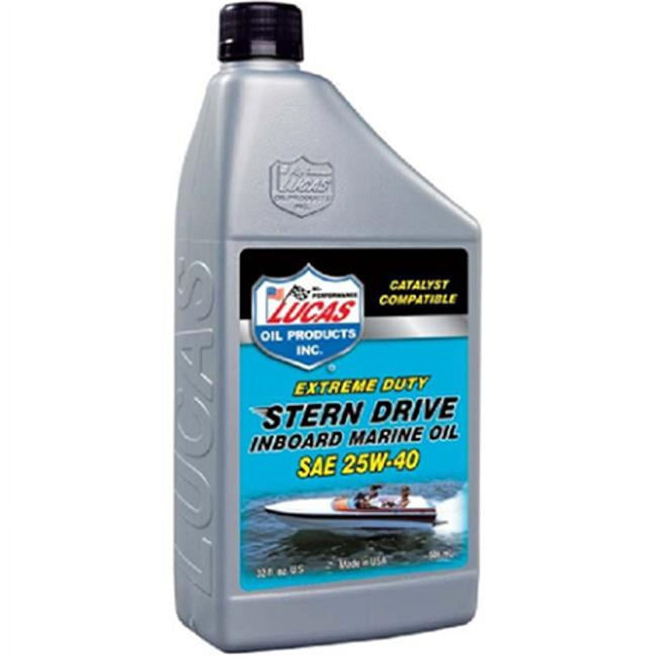 Lucas Oil 1 qt. Sae 25-40 AWG Stern Drive Inboard Engine Oil - Pack of ...