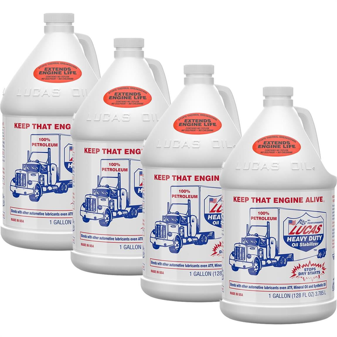 Lucas Oil, Heavy Duty Oil Stabilizer, 1 Gallon, Case of 4 - Walmart.com