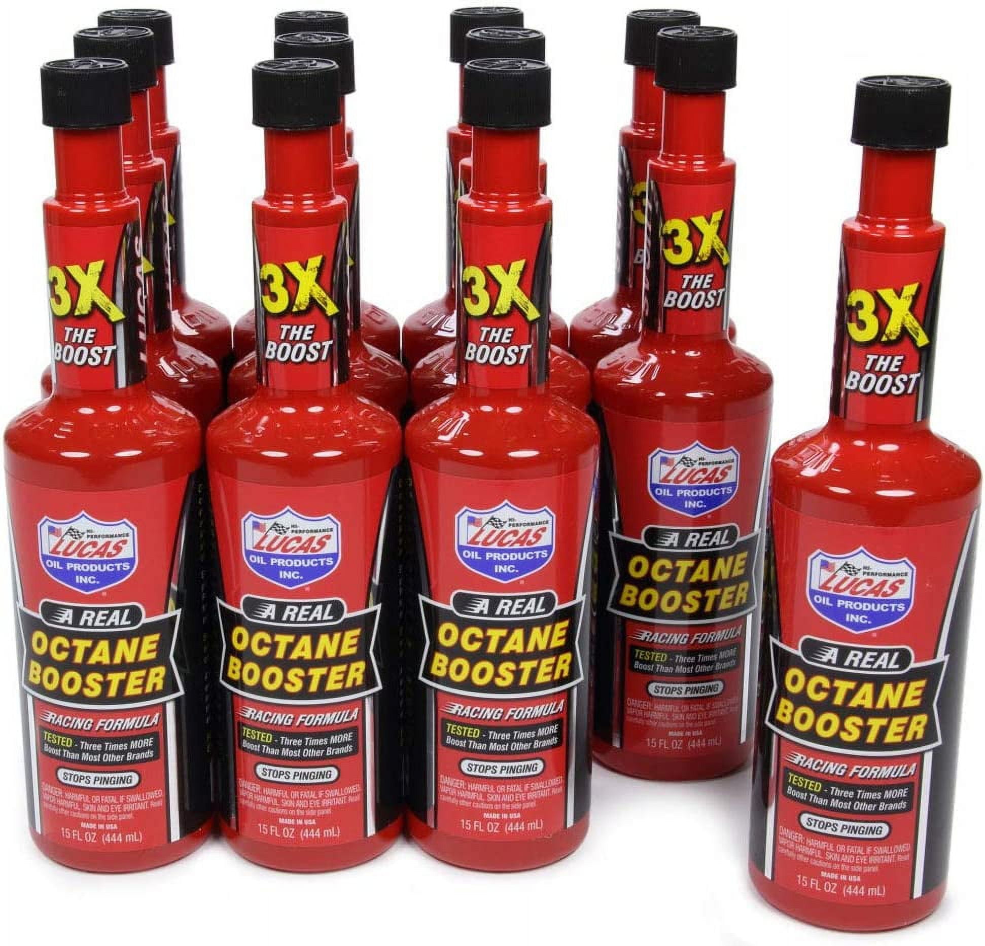 Lucas Oil Octane Booster - 15 oz, Gasoline Gas, Pack of 12, Model 10026 ...