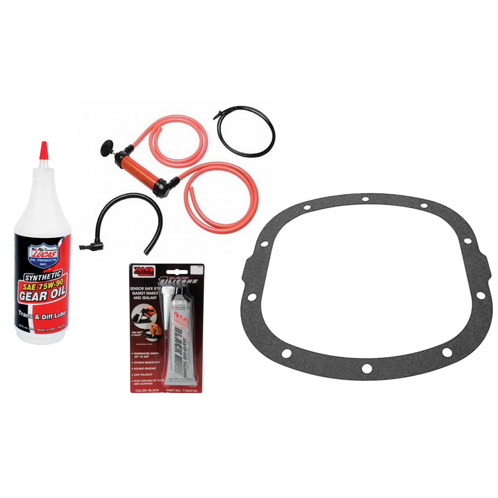 Lucas Oil 10047 SAE 75W90 Gear Oil Change Kit, 7.5 Inch 10-Bolt ...