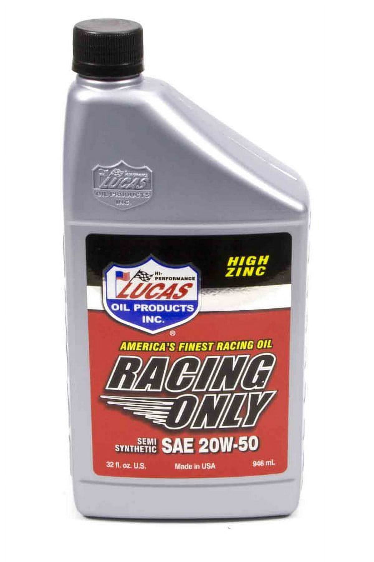Lucas Oil 10306 Semi Syn Sae 20 W 50 Racing Oil - Walmart.com