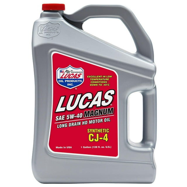 Lucas Oil 10436 Synthetic 5W-40 CJ-4 Truck Oil - Walmart.com