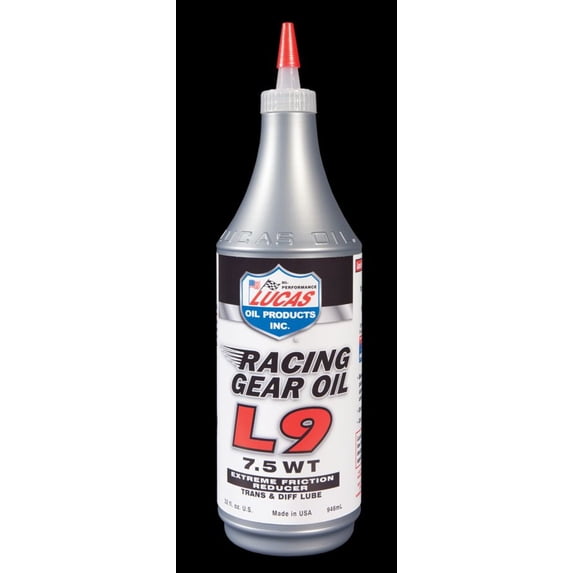 Lucas Oil L9 Syn Racing Gear Oil, 7.5W Viscosity, Transmission and ...