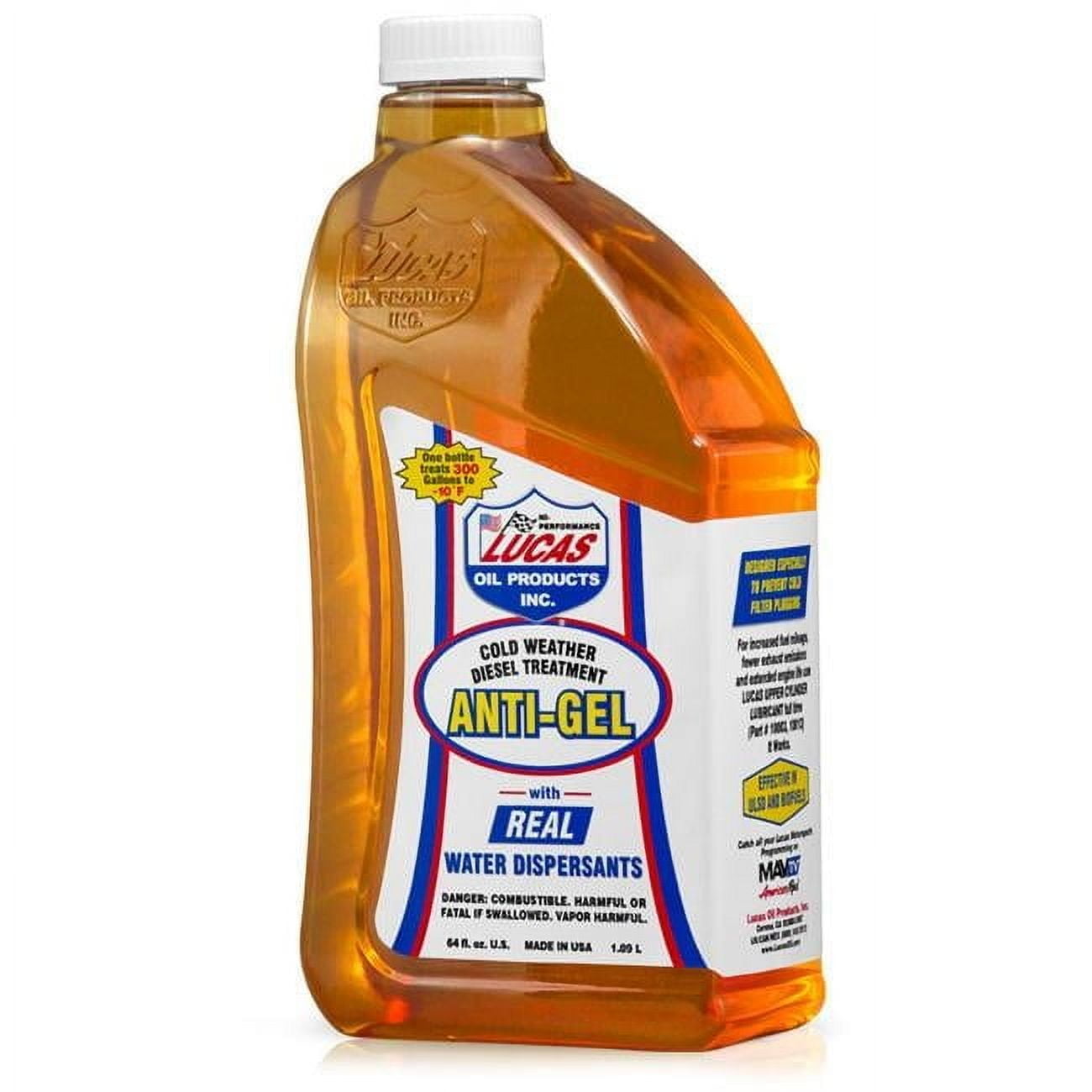 Lucas Oil 10866 Cold Weather Fuel Additive Anti-Gel 0.5 gal Diesel ...