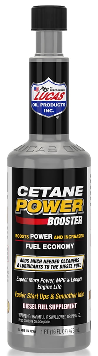 Lucas Oil 11031 Cetane Power Booster 16oz, Fuel Treatment Additive ...