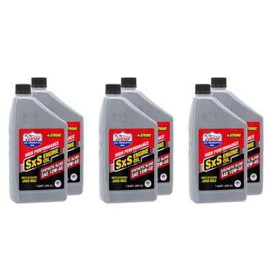 Lucas Oil 11196, Synthetic Blend 10W40 Sxs Oil Case 6 X 1 Quart ...