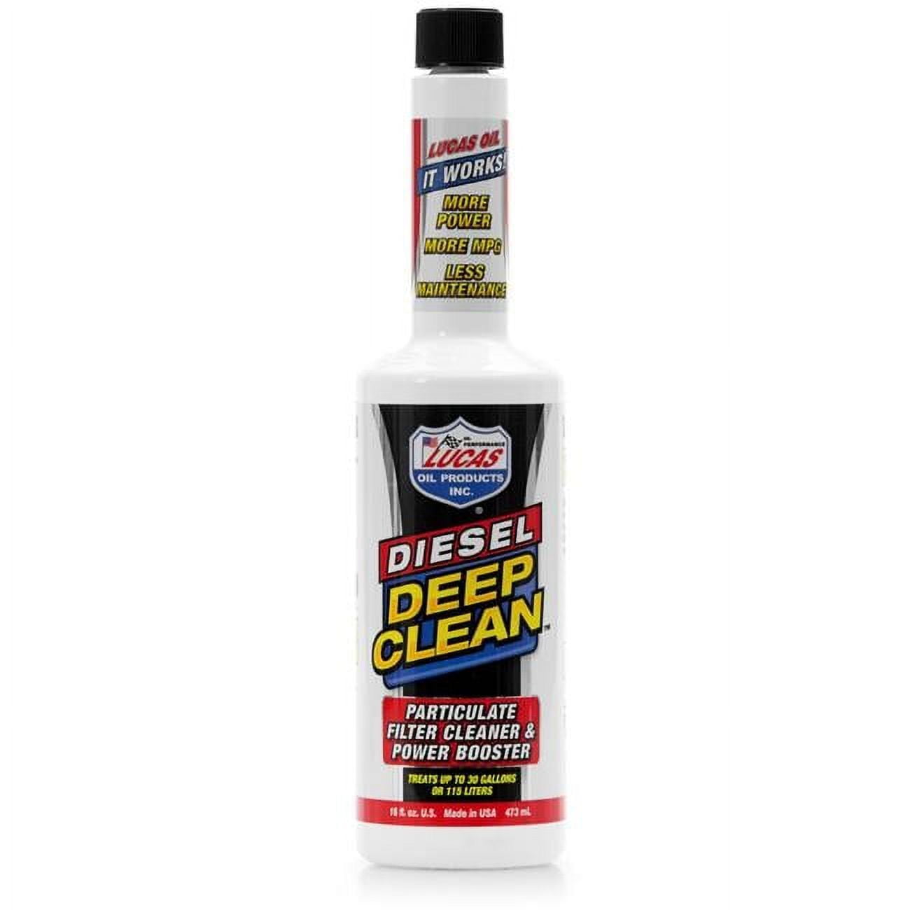 Lucas Oil 16 oz Deep Clean Fuel Additive DPF Cleaner 1 qt. Diesel ...