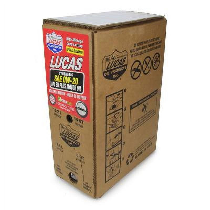 Lucas Oil 18003, Synthetic Sae 0W20 Oil 6 Gallon Bag In Box Dexos ...