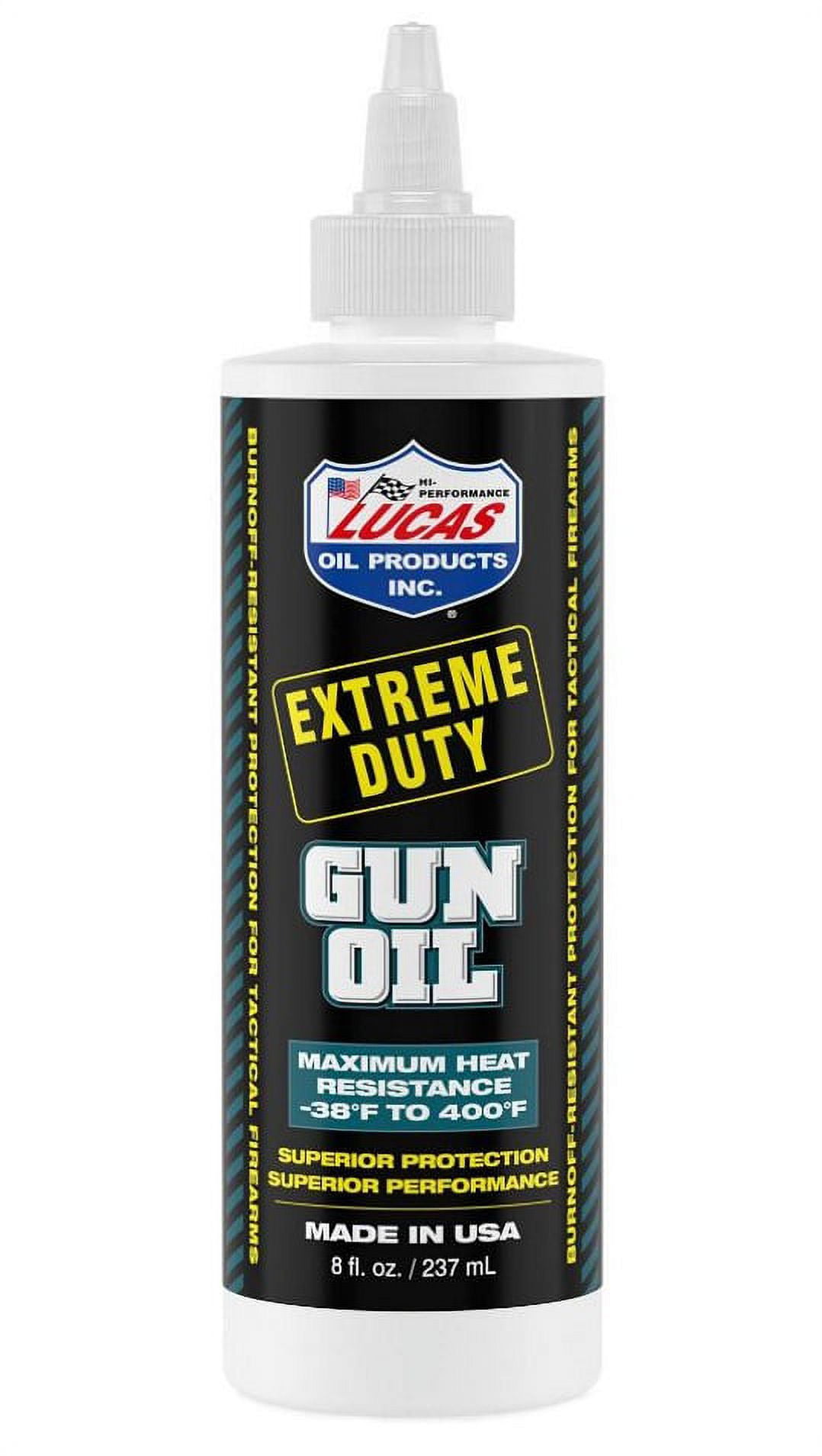 Lucas Oil 10870 - 8oz Pack of Extreme Duty Gun Oil, Lubricant for ...