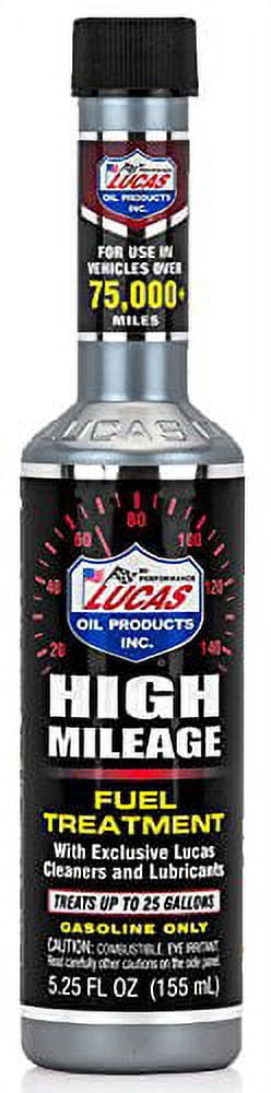 Lucas Oil 10977 High Mileage Fuel Treatment (5.25 oz) - Car Engine ...