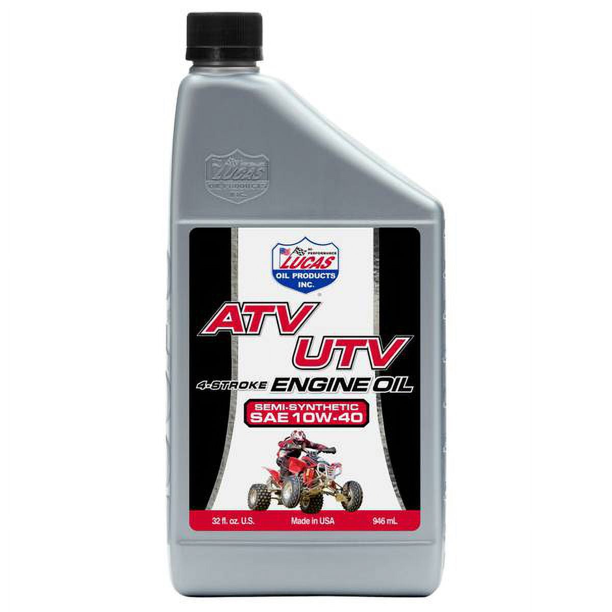 Lucas Oil Products 32 oz Semi-Synthetic SAE 10W40 ATV/UTV Oil - Walmart.com