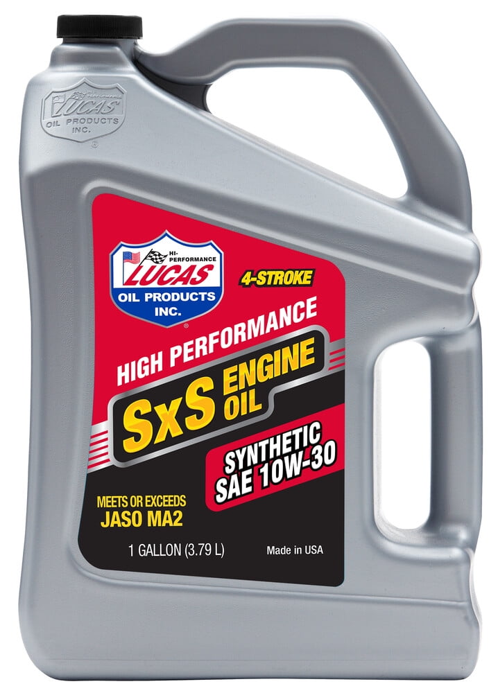 Lucas Oil SXS UTV Synthetic Engine Oil 10W30 Gallon 11209 - Walmart.com
