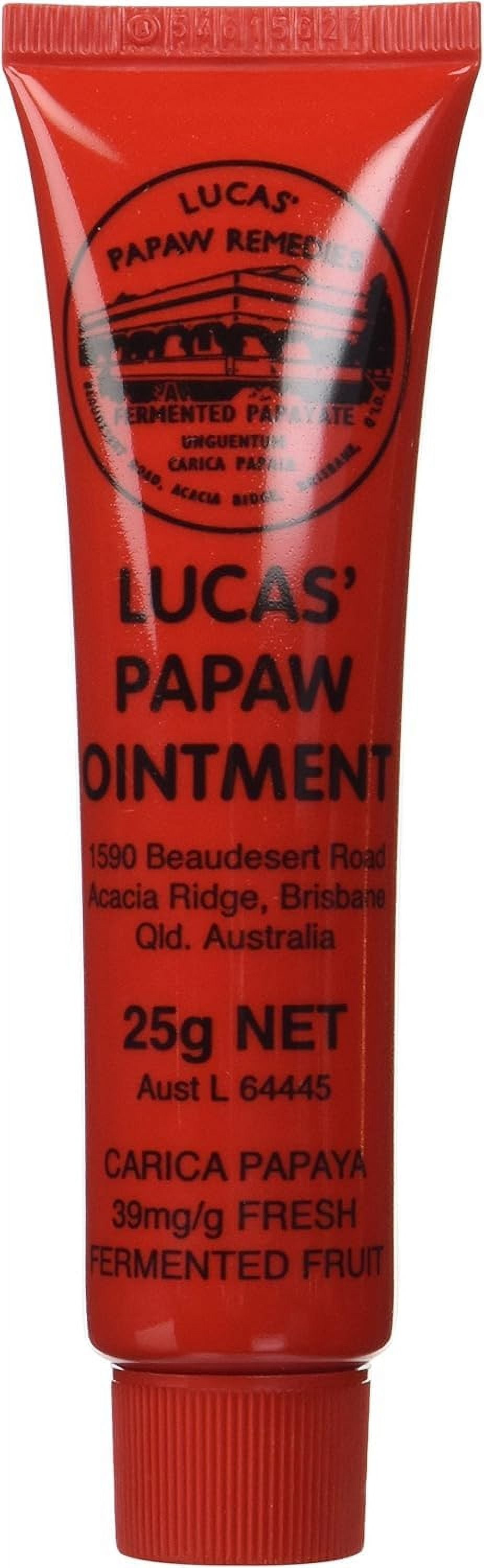 Lucas Papaw Ointment 25g - Soothing Lip and Skin Healing Balm with Fresh Fermented Carica Papaya ...