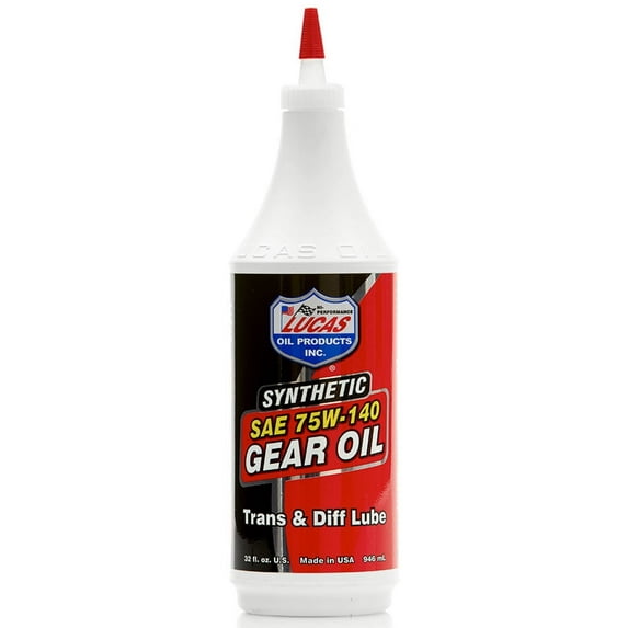 Lucas Pure Synthetic 75W-140 Gear Oil, Quart Size Bottle - Walmart.com