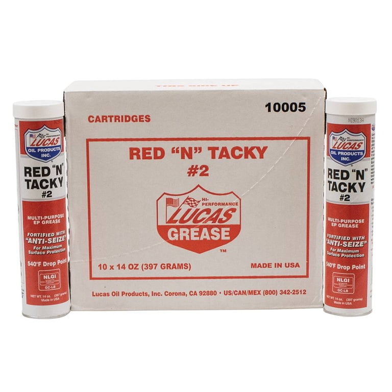 Red Grease 2-Pack - 14 Oz Tubes, High Temp, Waterproof For Mechanics ...