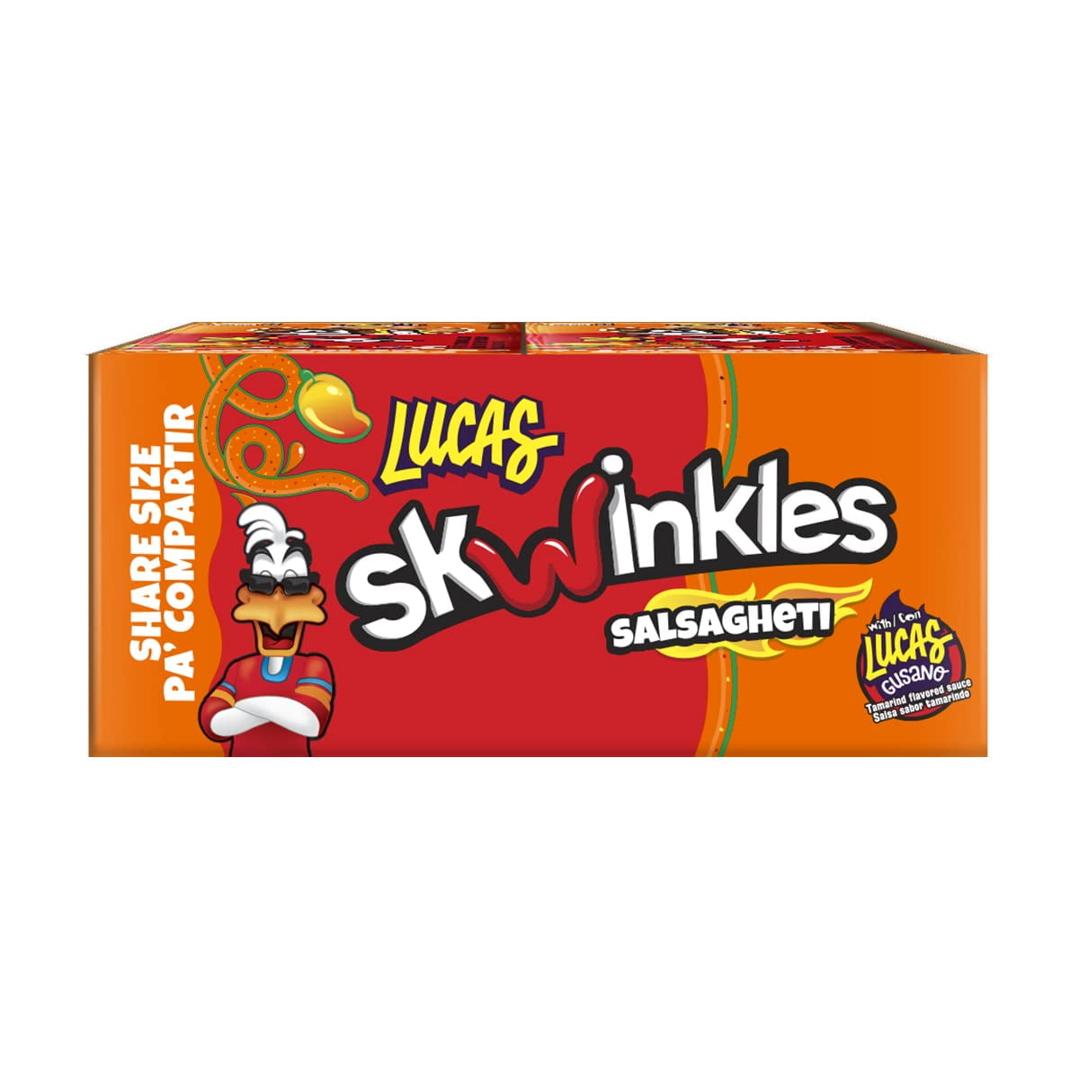 Lucas Salsagheti Mango Flavored Hot Candy Strips and Tamarind Flavored ...