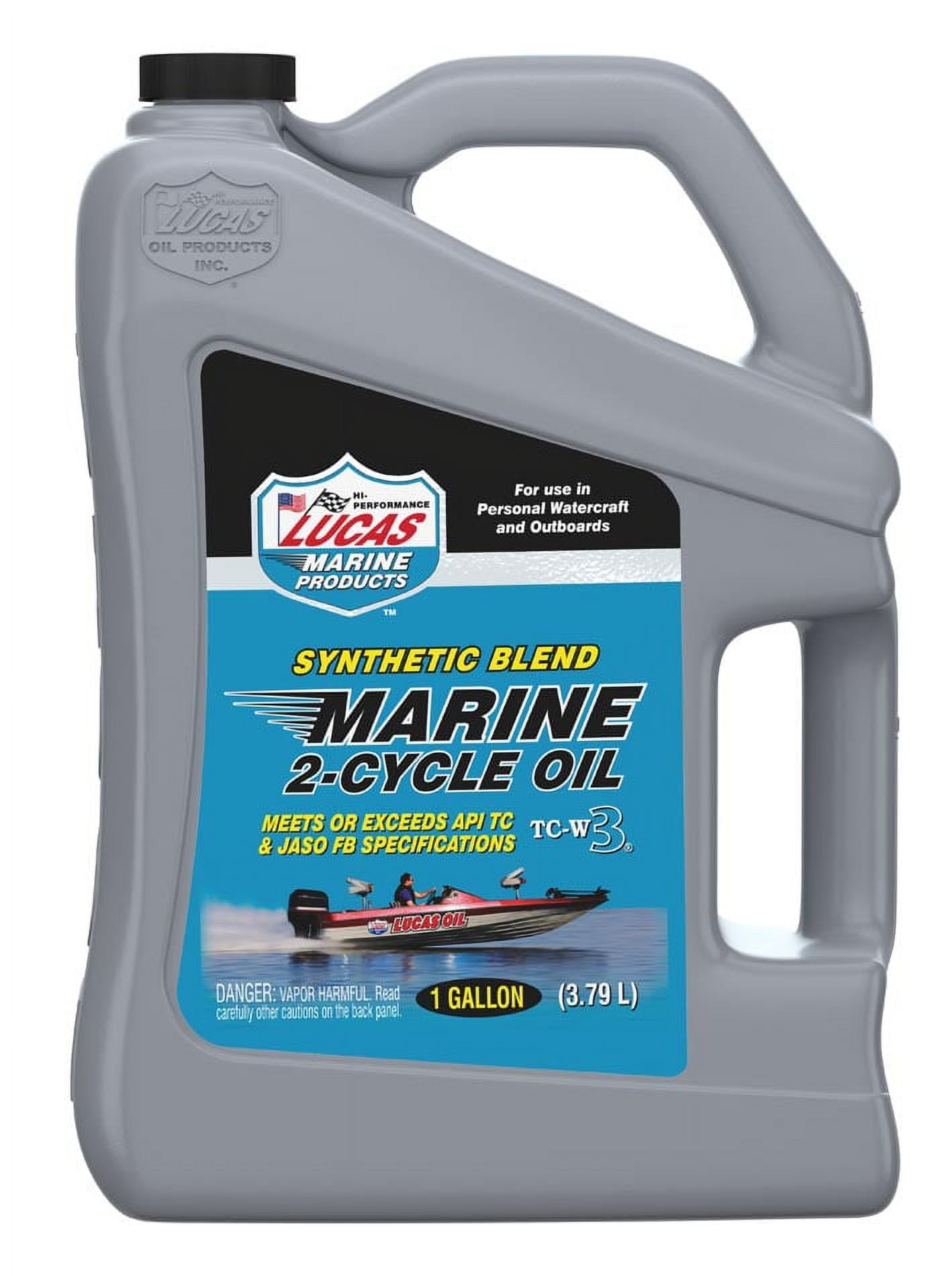 Lucas Oil, Marine Synthetic Blend 2 Cycle Oil, 128 Ounce Gallon ...