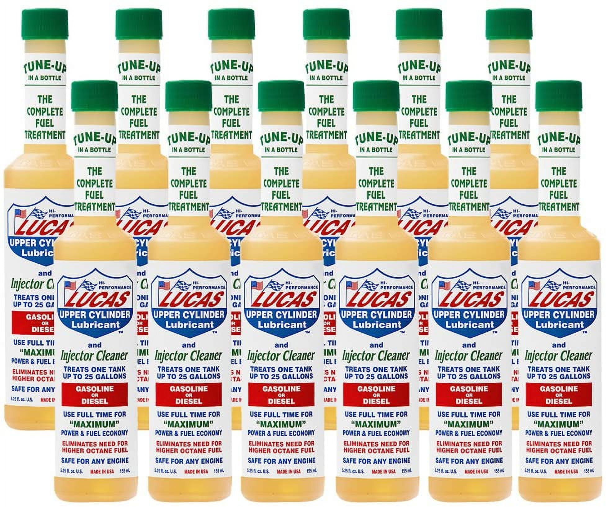Lucas Fuel Injector Cleaner & Upper Cylinder Lubricant, Gas Treatment ...
