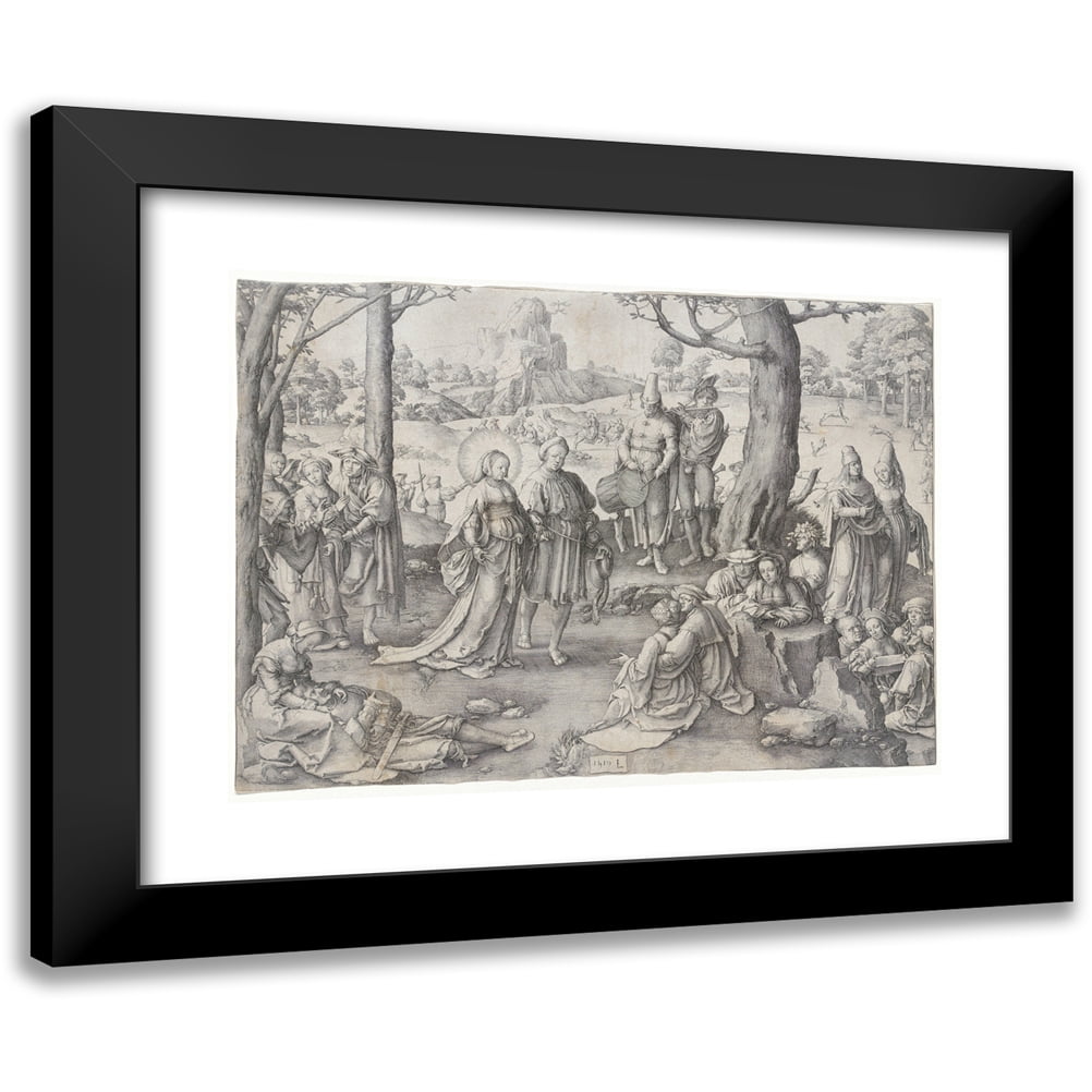 Lucas Van Leyden 24x19 Black Modern Framed Museum Art Print Titled ...