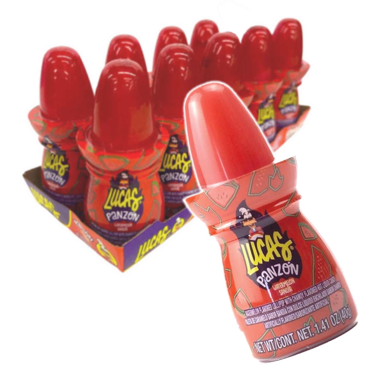 Lucas panzon Watermelon Chamoy Lollipop Candy - Walmart.com