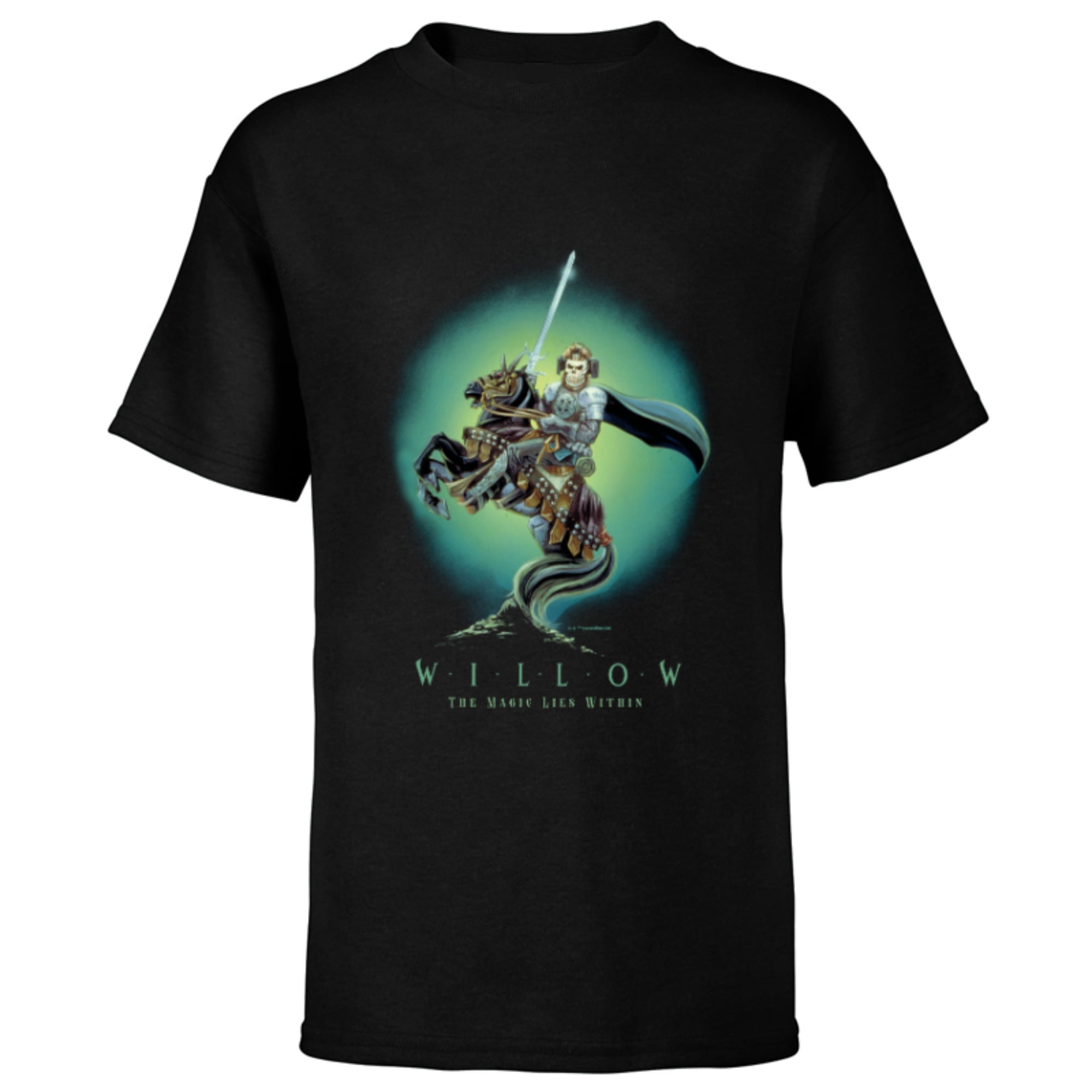 Lucasfilm Willow Movie General Kael on Horse Illustrated - Short Sleeve ...