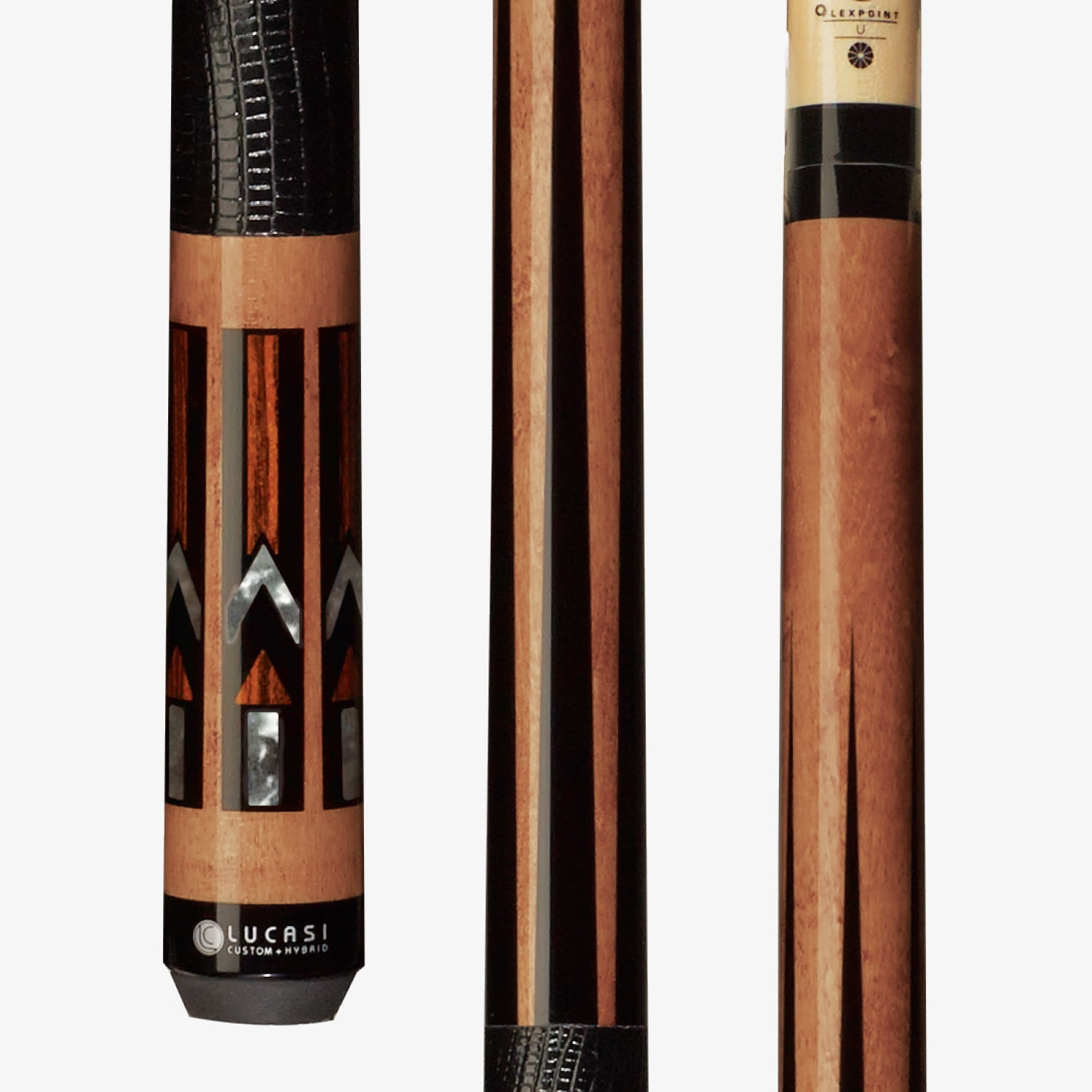 Lucasi LHC93 Custom+Hybrid Billiards Pool Cue Stick Zero Flexpoint Low ...
