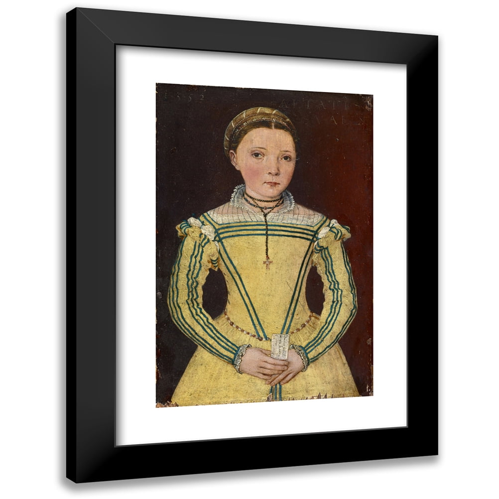 Lucca 17x24 Black Modern Framed Museum Art Print Titled - Portrait of ...