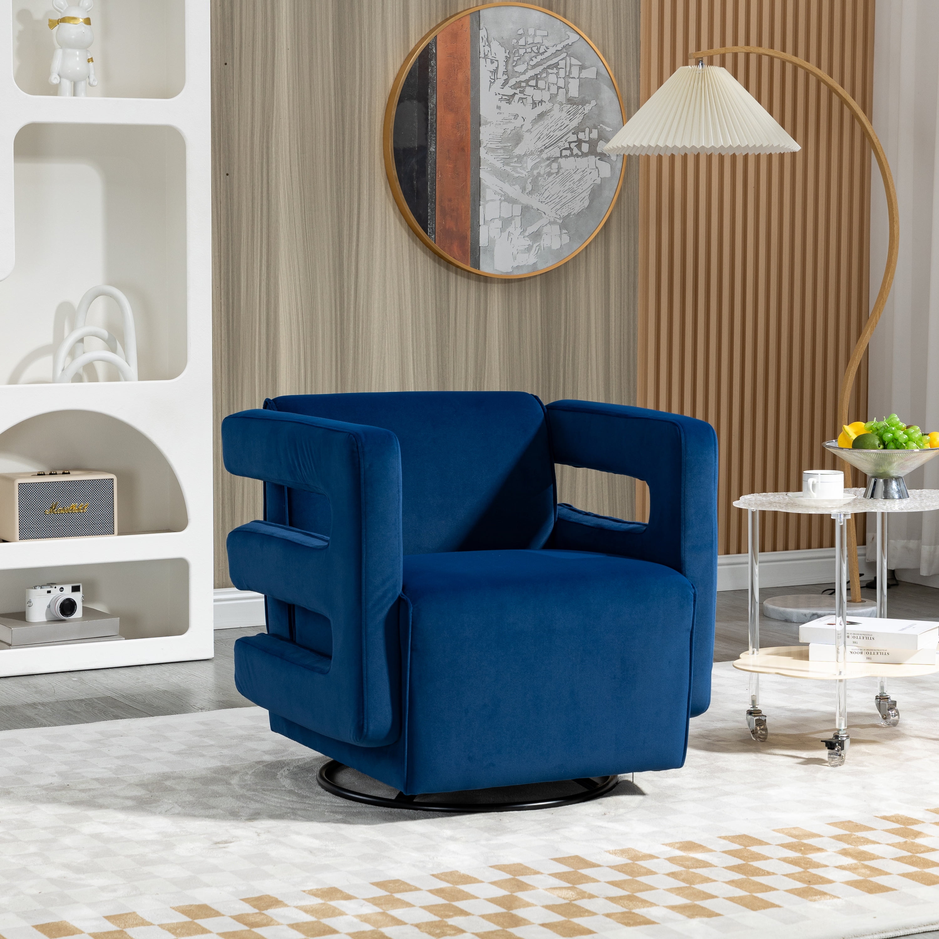 Luccalily House hold Upholstered Tufted Living Room Chair Textured ...