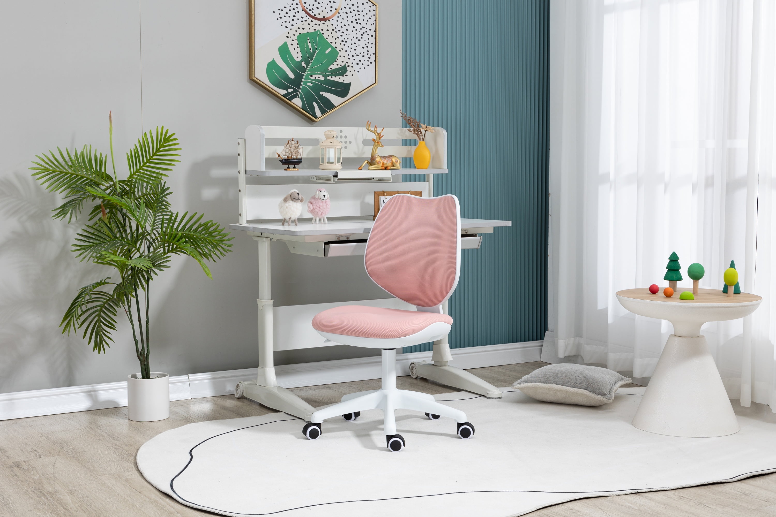 Luccalily Kids Desk Chair, Armless Mesh Computer Chair for Boys Girls ...