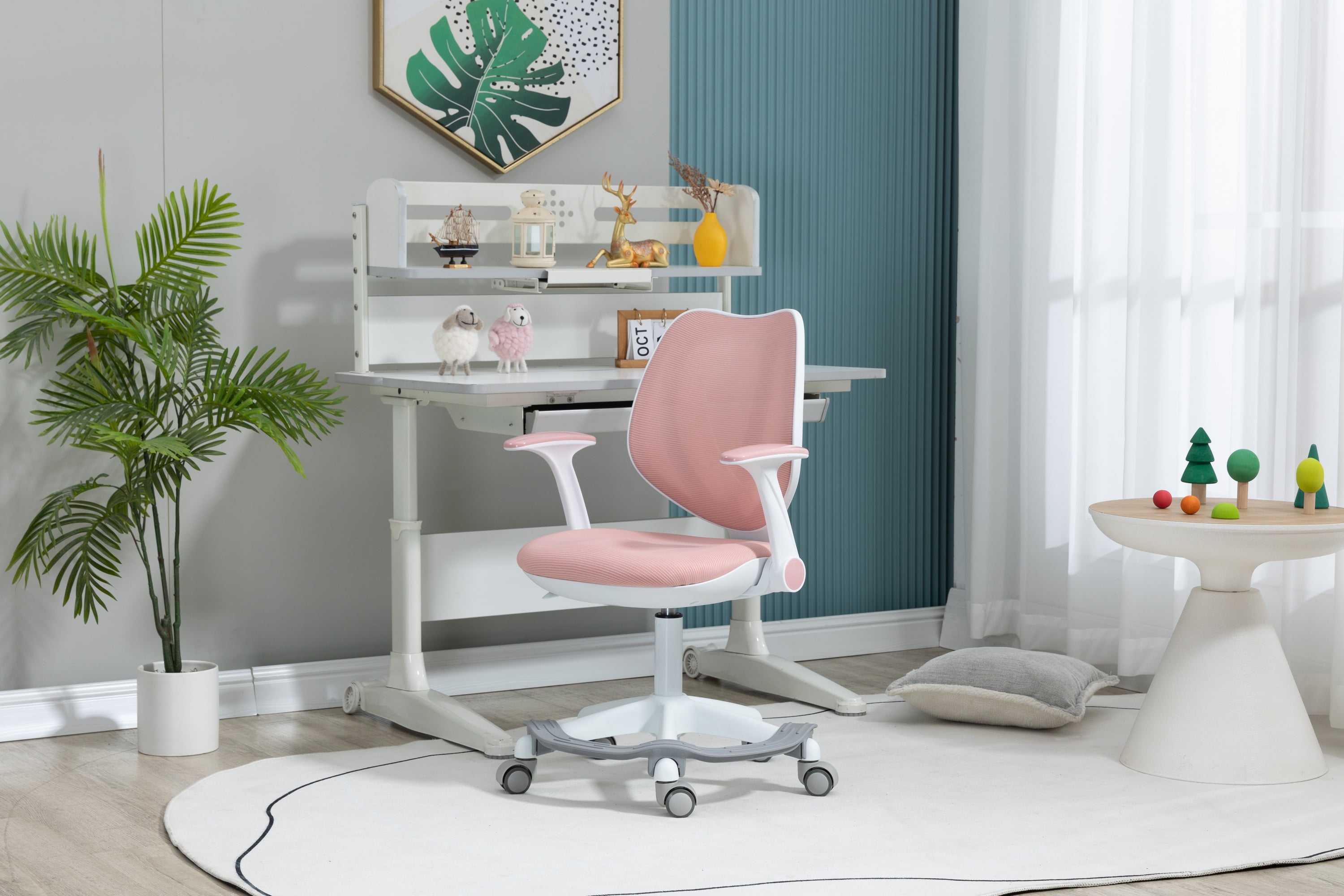 Luccalily Kids Desk Chair, Computer Chairs with Armrest and Footrest ...