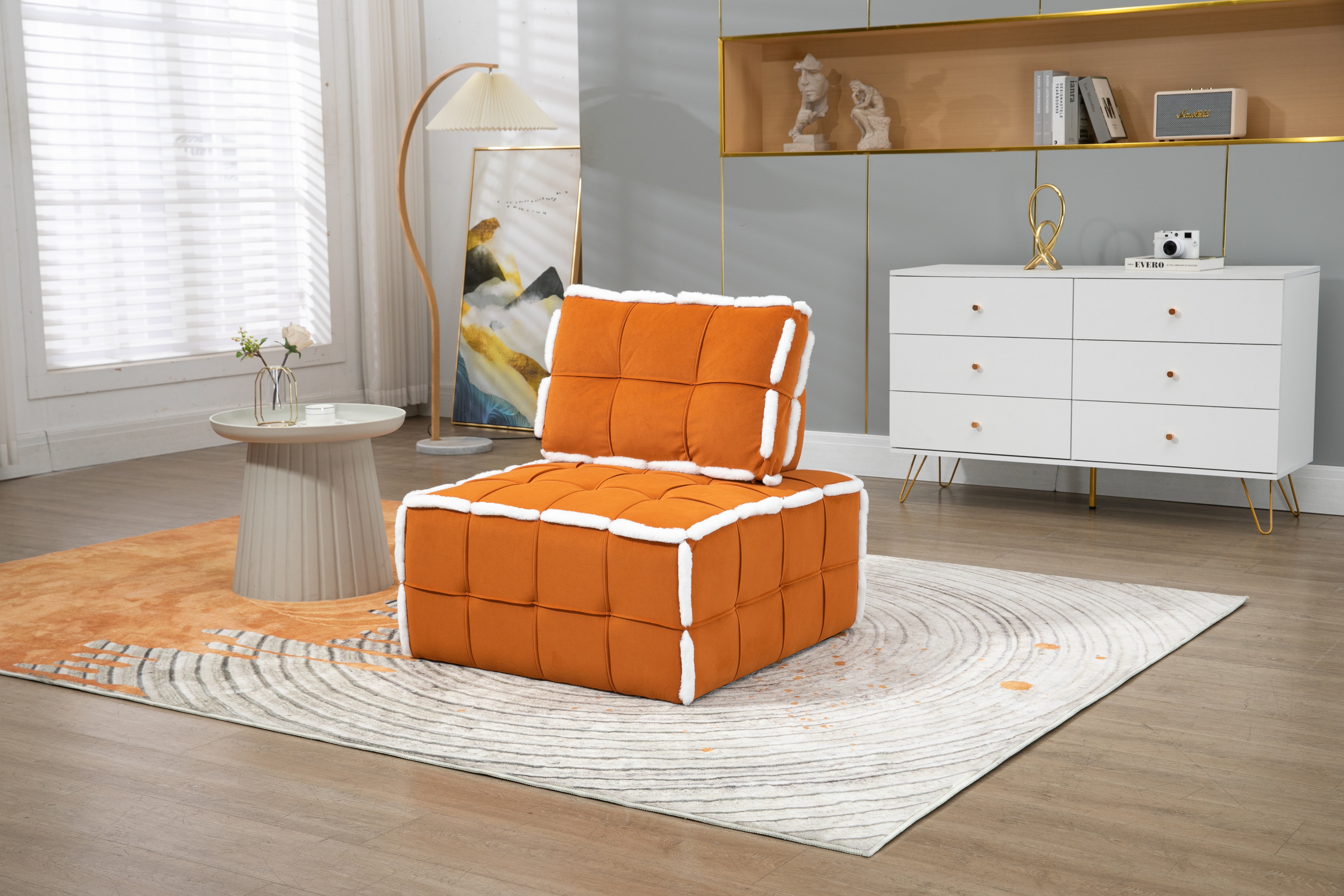 Luccalily Modular Sectional Sofa Couch,Square Floor Sofa Comfy Single ...