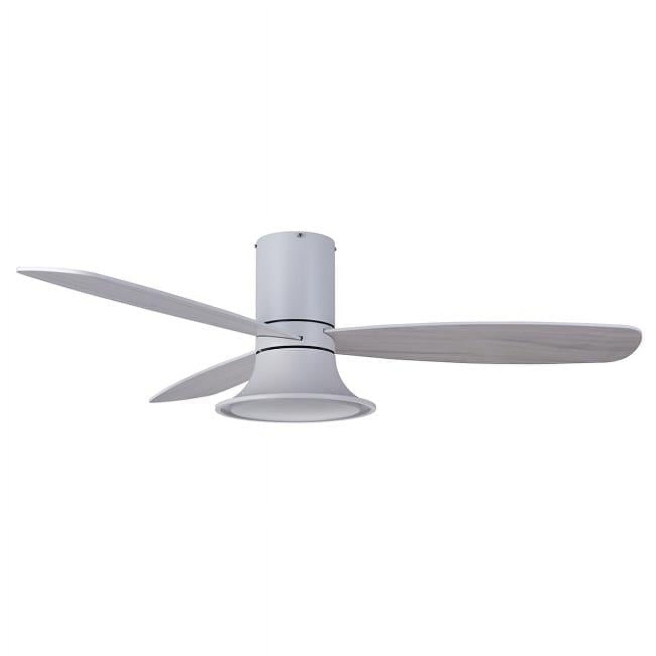 Lucci Air 21066101 Lucci Air Flusso 52' Matte White Light with Remote ...