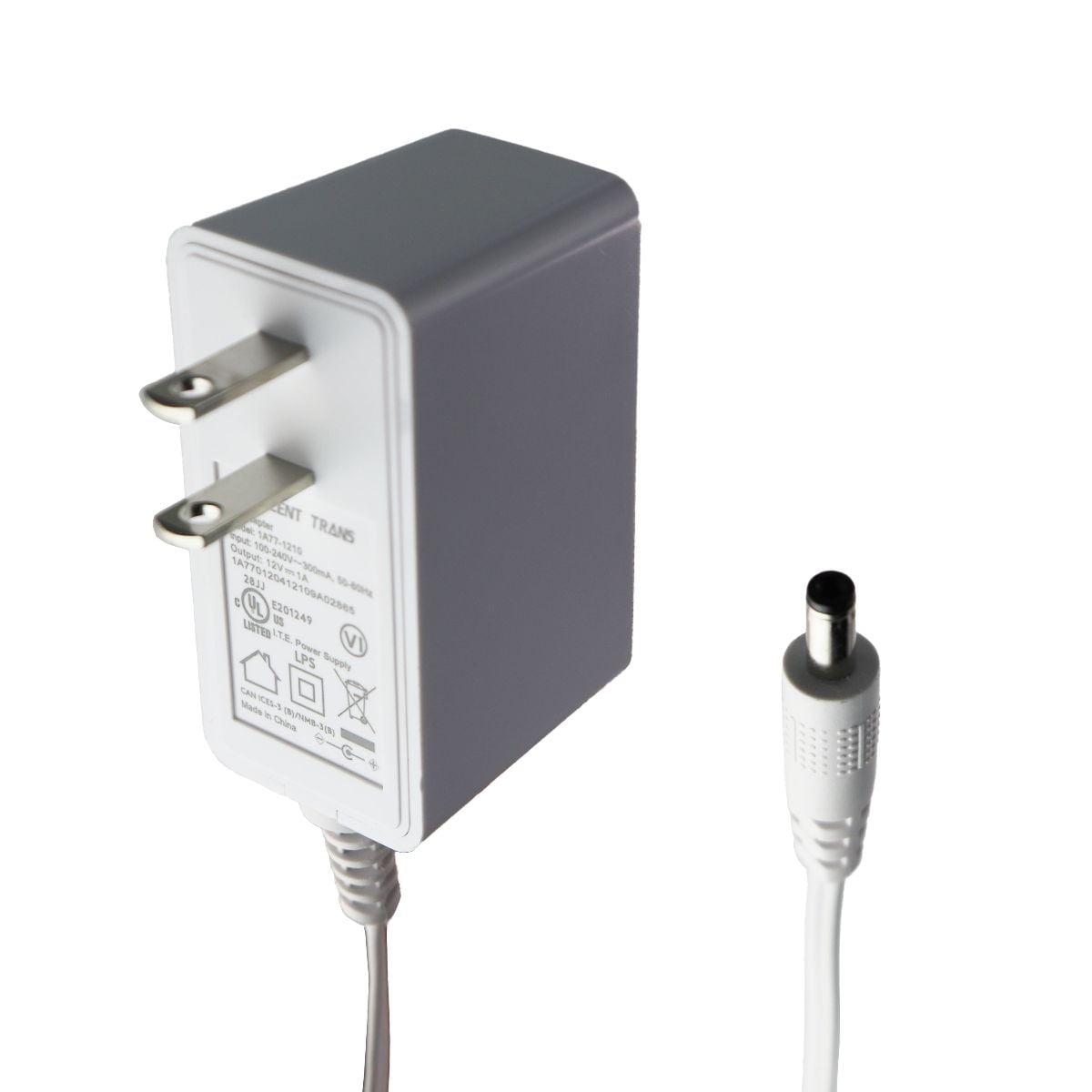 Lucent Trans (12V/1A) AC Adapter Wall Charger - White (1A77-1210 ...