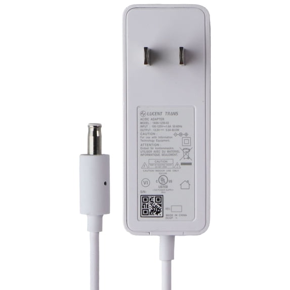 Lucent Trans 12V/5A 60-Watt AC/DC Power Supply Unit, Adapter, White ...
