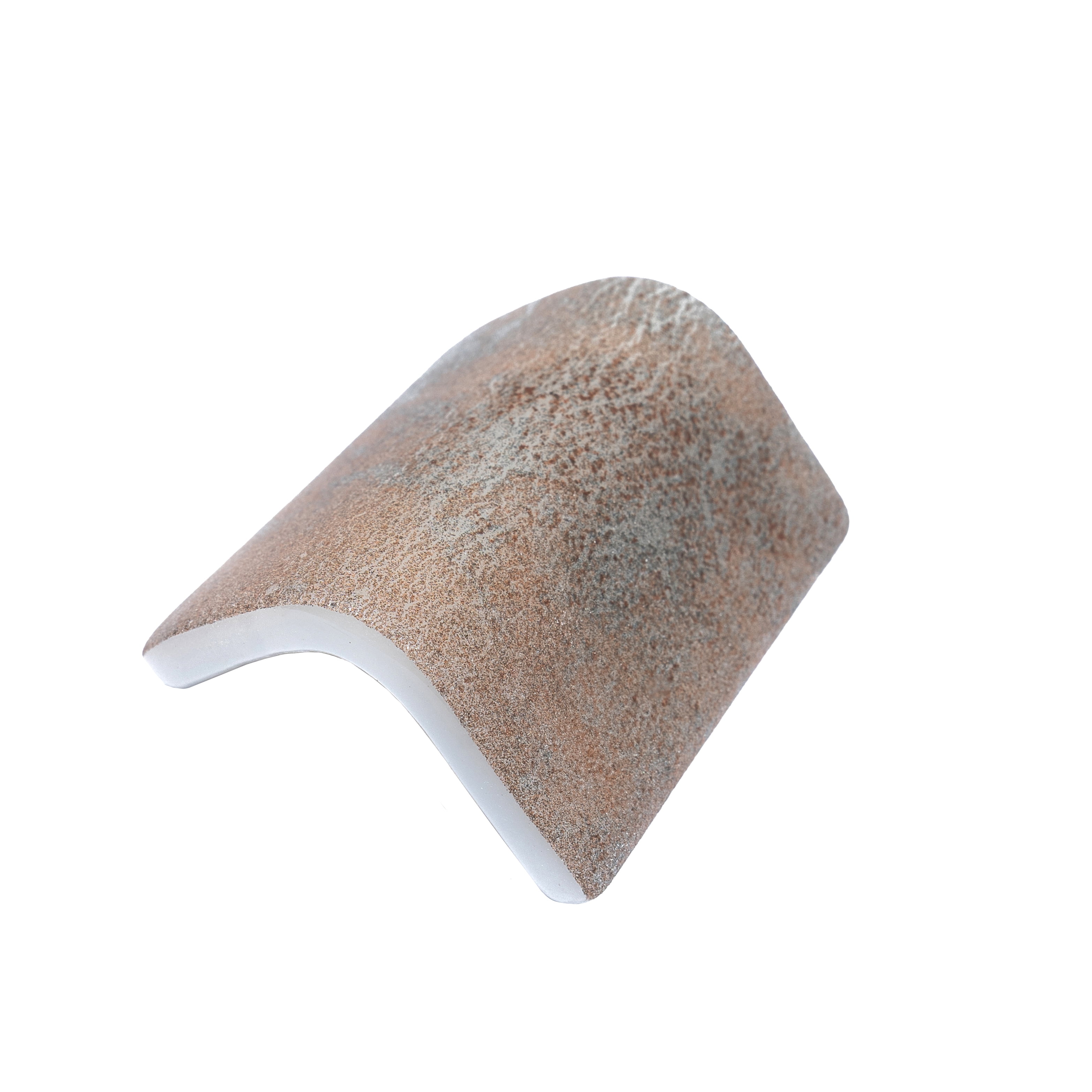 Lucenza 2x2 in. Taupe Matte Recycled Glass Corner L-shape Wall and ...