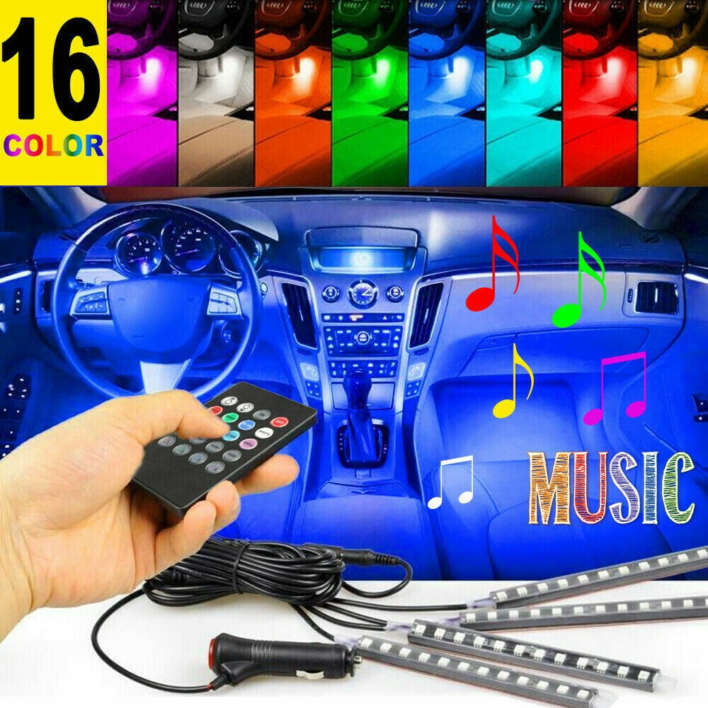 Luces LED Para Auto Carro Coche Interior De Colores Decorativas ...