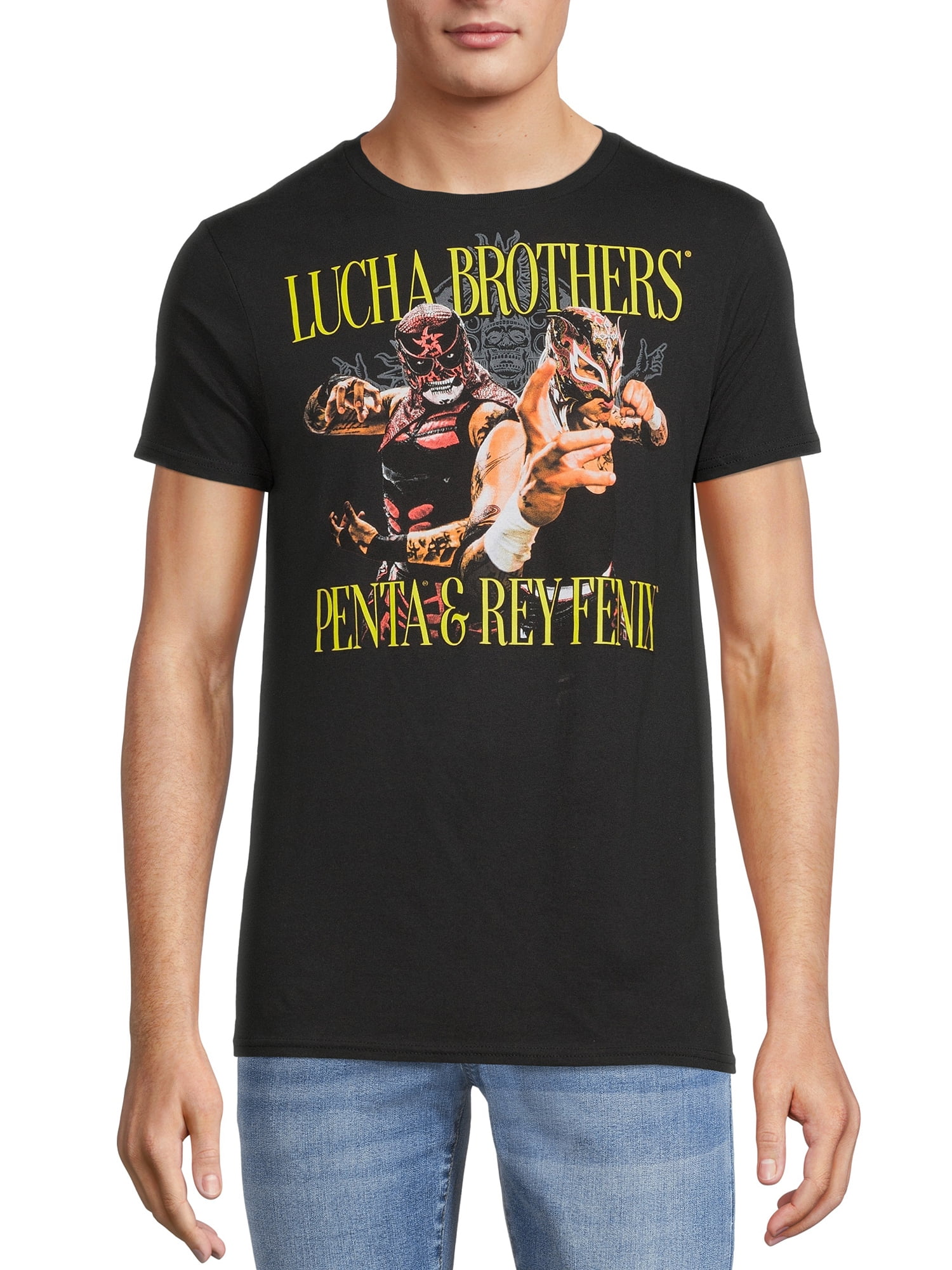 Lucha Brothers Men's and Big Men's Short Sleeve Graphic T-Shirt ...