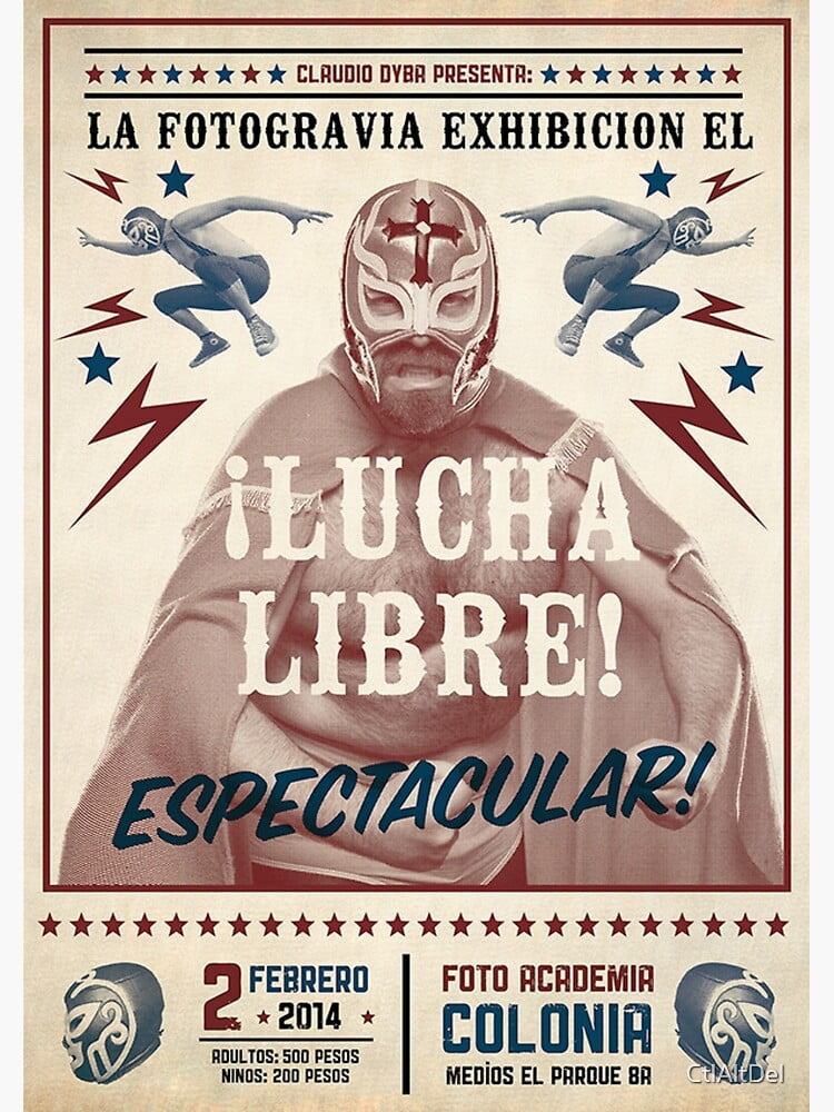 Lucha Libre Canvas Poster Decor Landscape Office Room Decor Gift ...