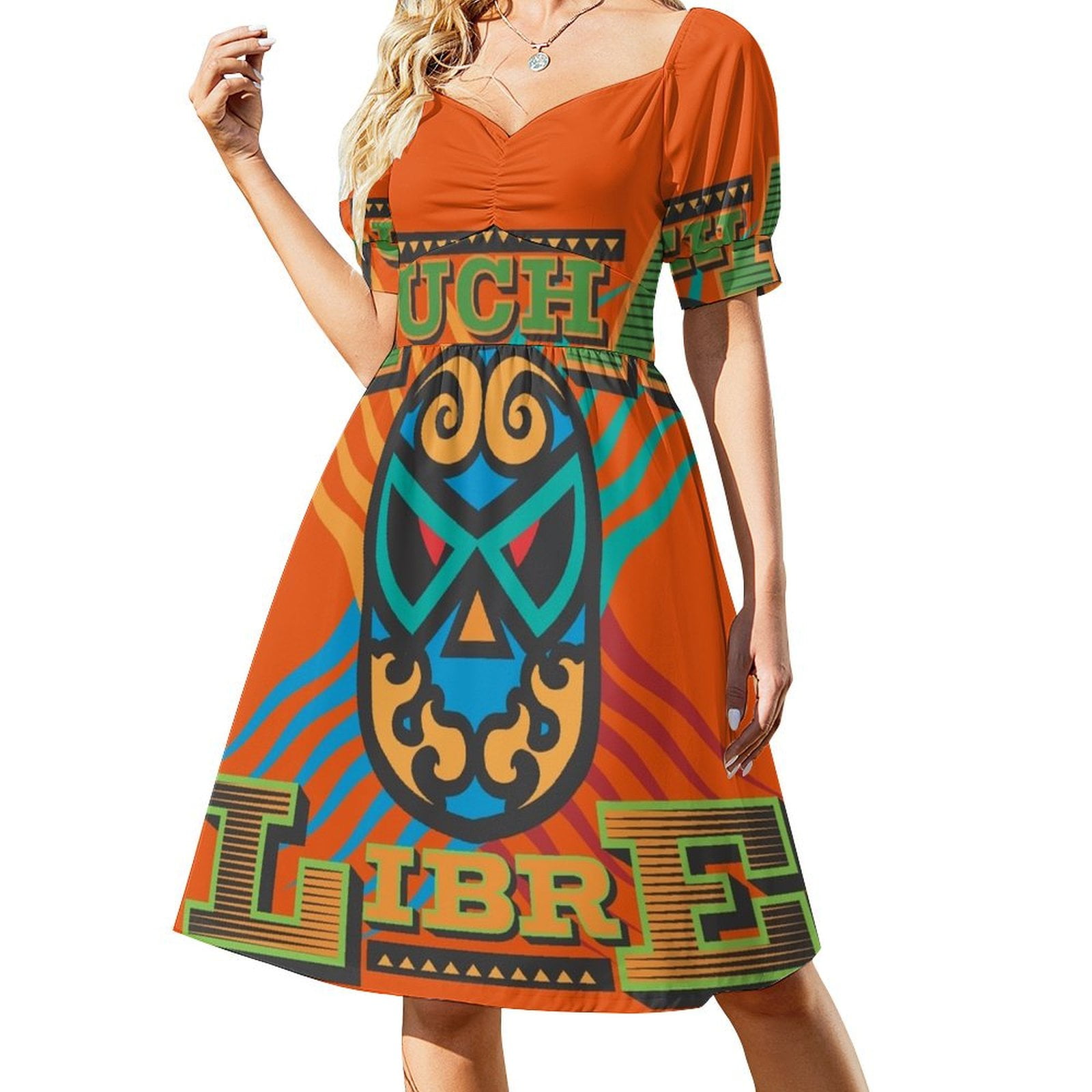 Lucha Libre Dress summer dresses ladies prom dress - Walmart.com