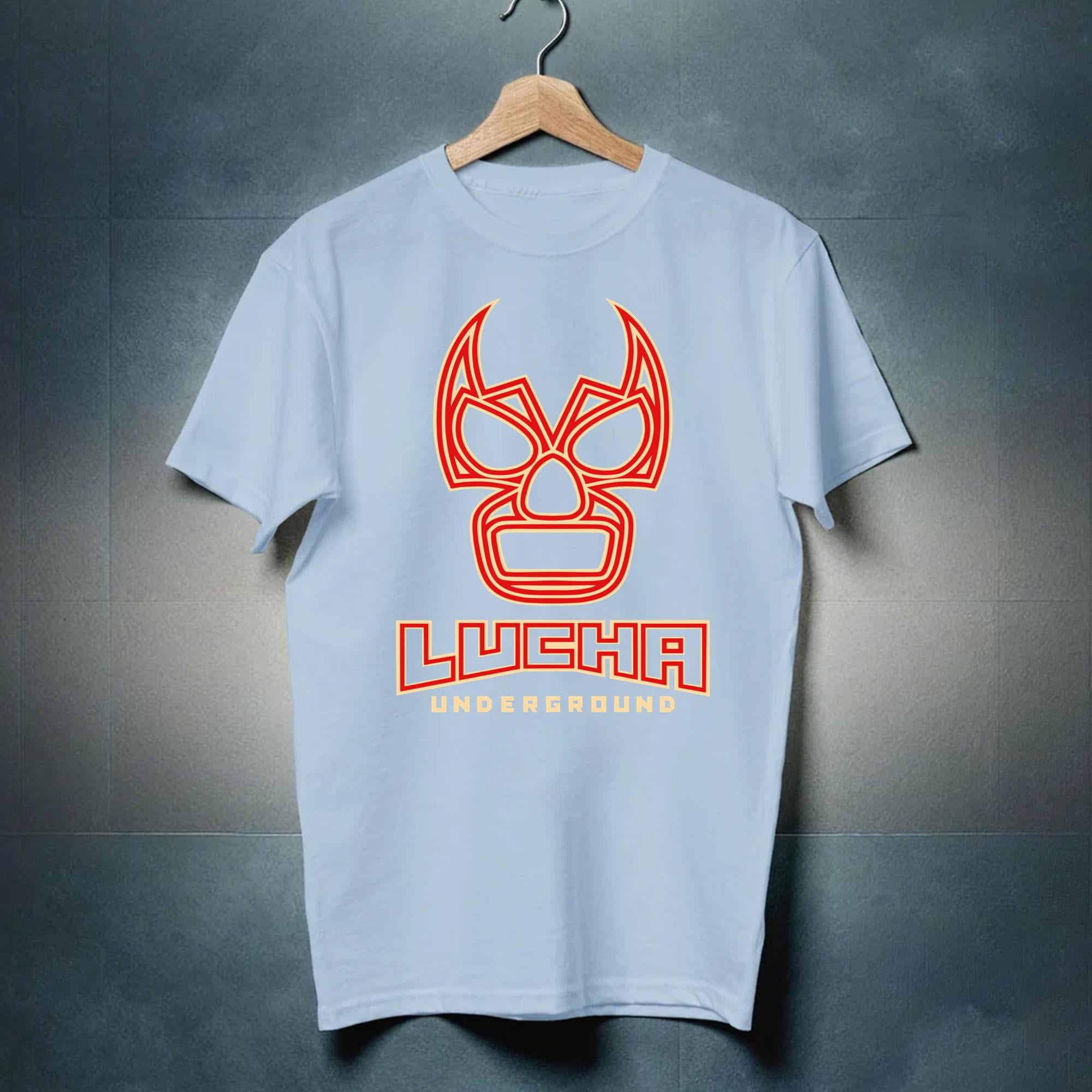 Lucha Libre Underground Logo Wrestling Legend Men's Navy Black Grey T ...