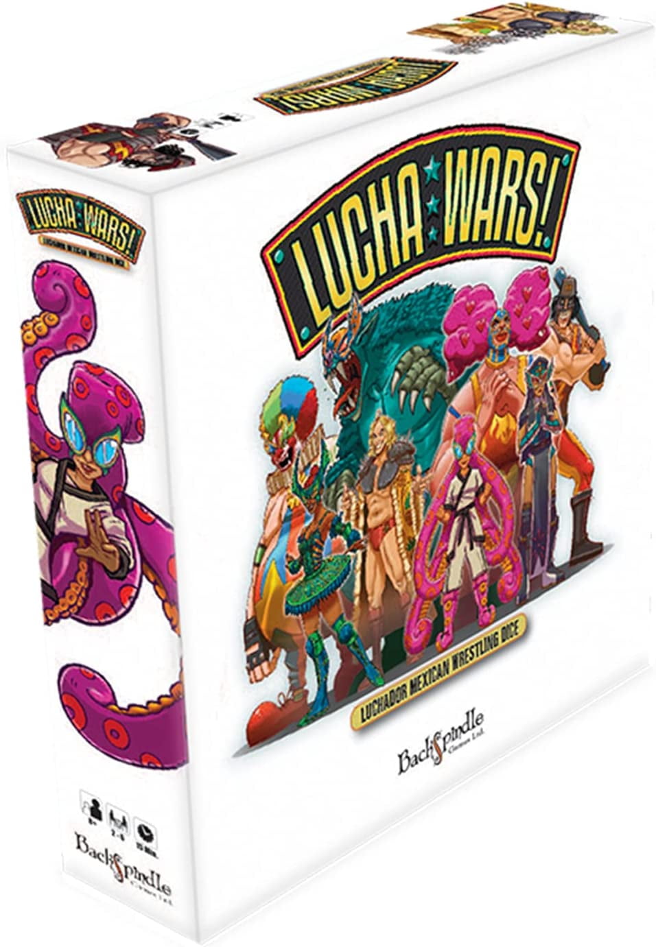 Lucha Wars Board Game | Luchador Mexican Wrestling Dice | Dice Rolling ...