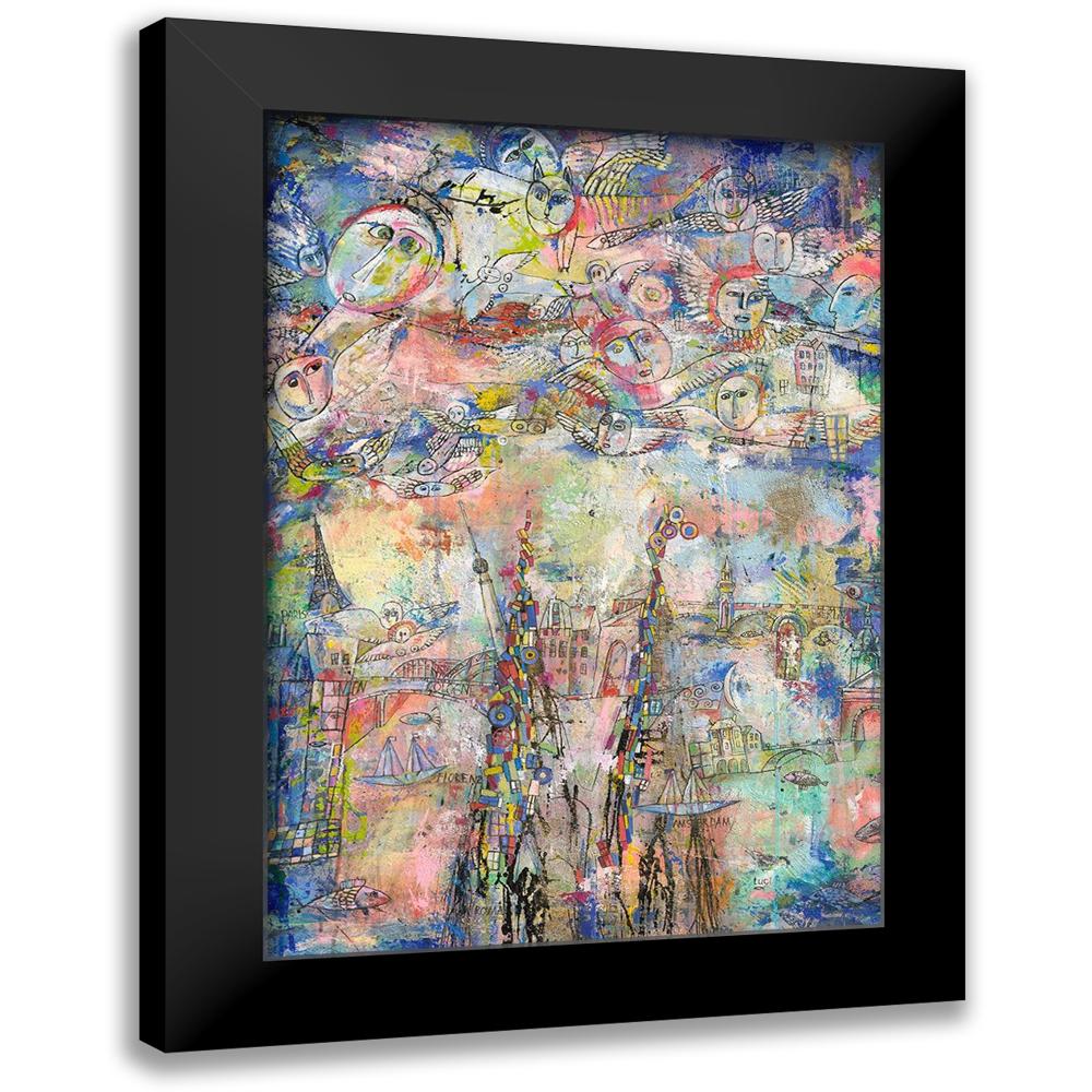 Luci 14x18 Black Modern Framed Museum Art Print Titled - Himmel uber ...