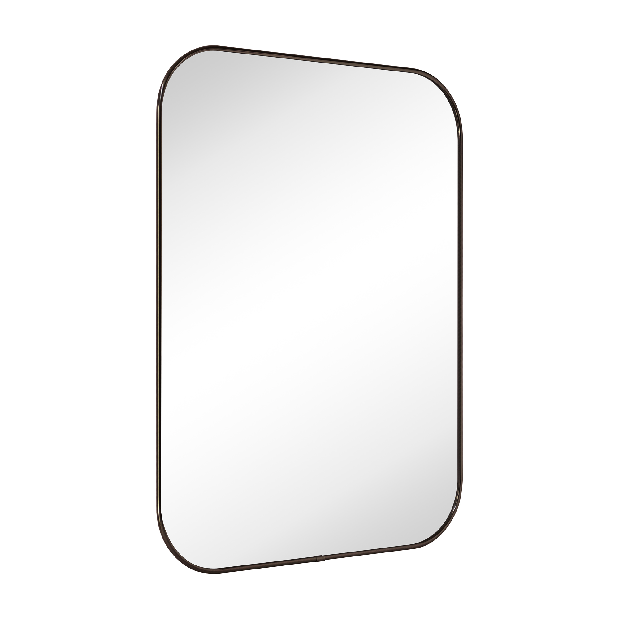 Lucia Contemporary Rounded Oil Rubbed Bronze Rectangle Bathroom Vanity ...