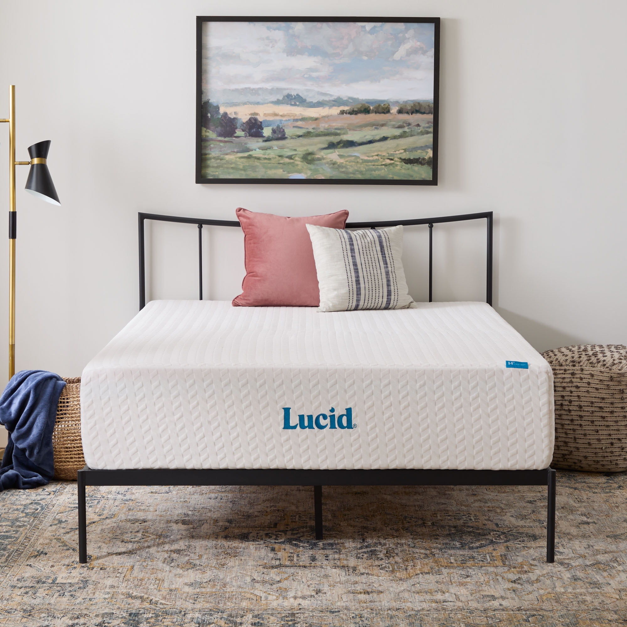 Free Shipping! Lucid Bliss 14in Gel Memory Foam Mattress Plush Twin ...