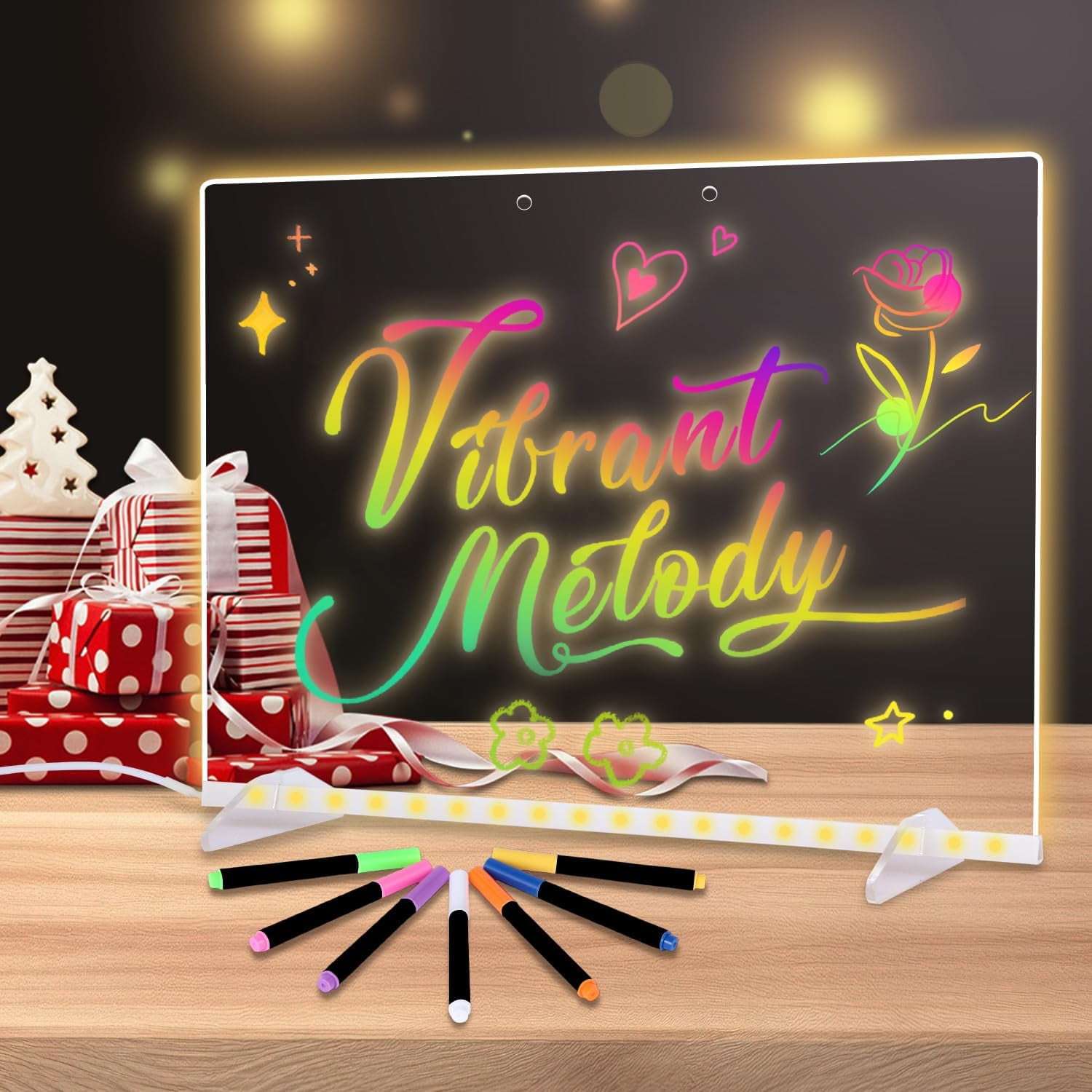 Lucidboard LED Drawing Board, Erasable Drawing Board with Night Light ...