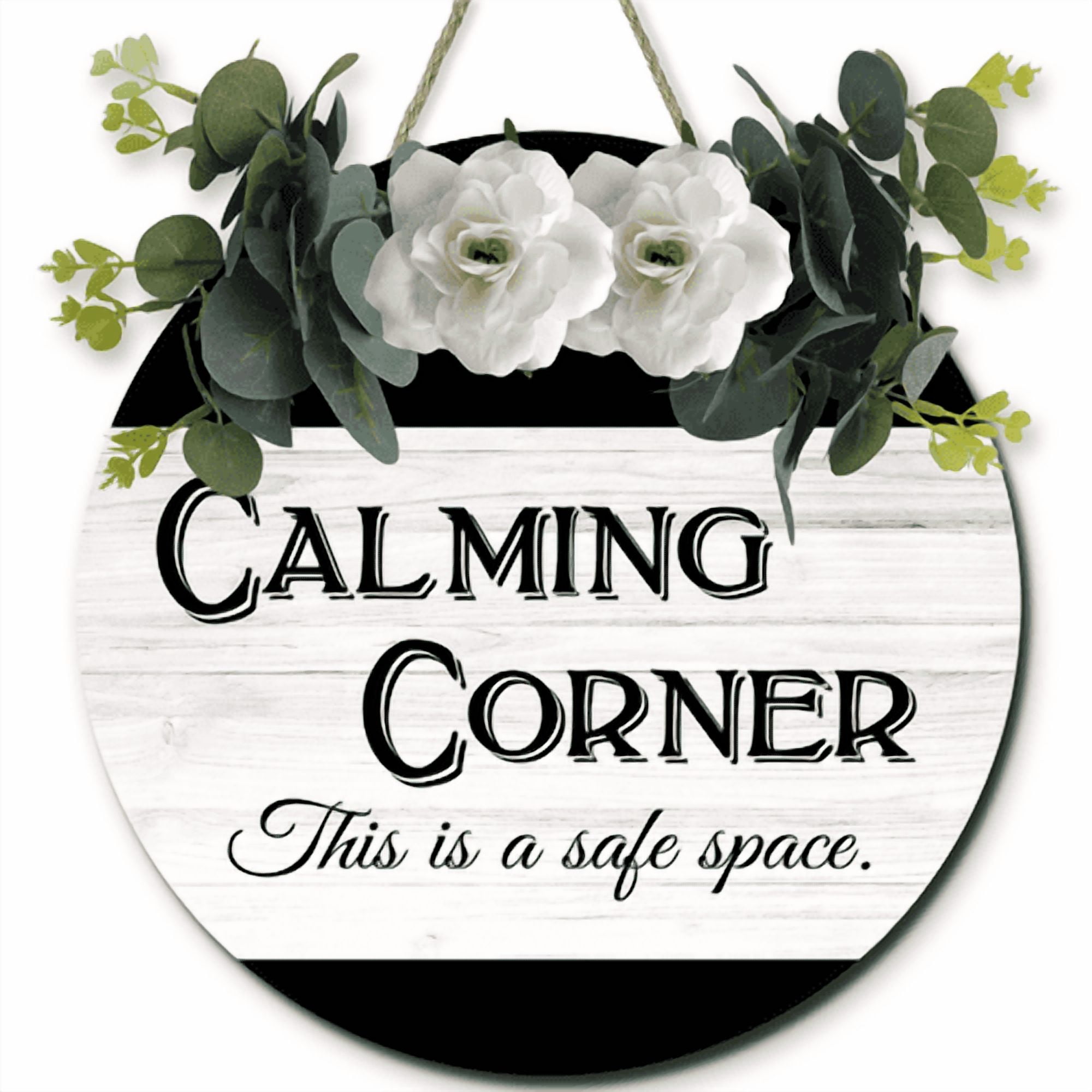Lucidhisun Calming Corner This Is A Safe Space Door Sign, Classroom ...