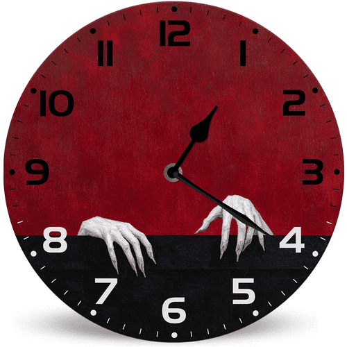 Lucidhisun Clawed Hands Dracula Gothic Kitchen Clocks Wall Battery ...